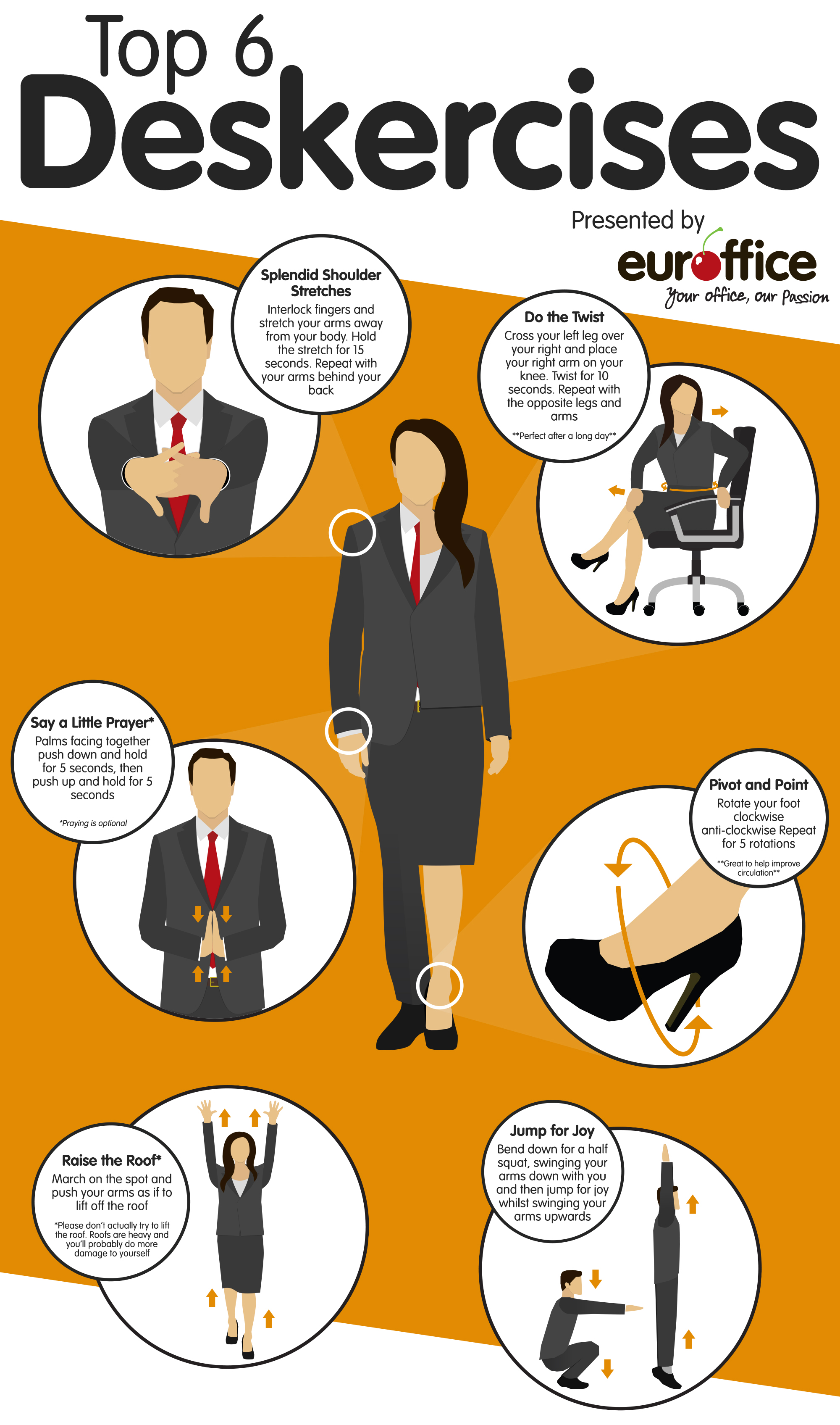 Top 6 Deskercise Tips – Euroffice Blog